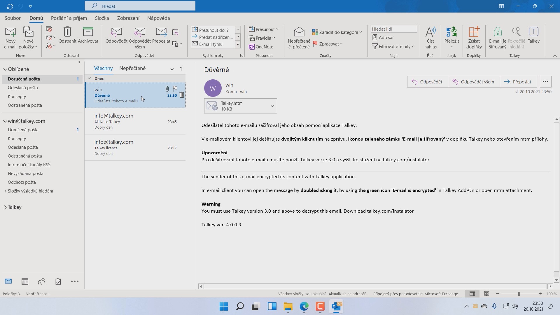 Microsoft Outlook | Talkey